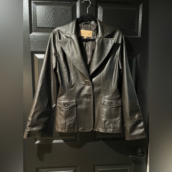 Marcelle Renee | Jackets & Coats | Marcelle Renee Faux Leather Jacket ...